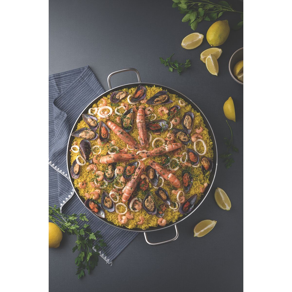 Paellera Tramontina Profesional en Aluminio con Revestimiento Interno ...